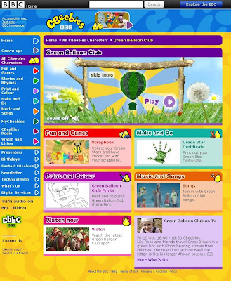 BBC Vision site launches: Green Balloon Club