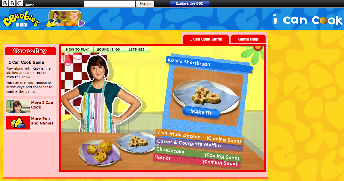 BBC Vision site launches: I Can Cook game