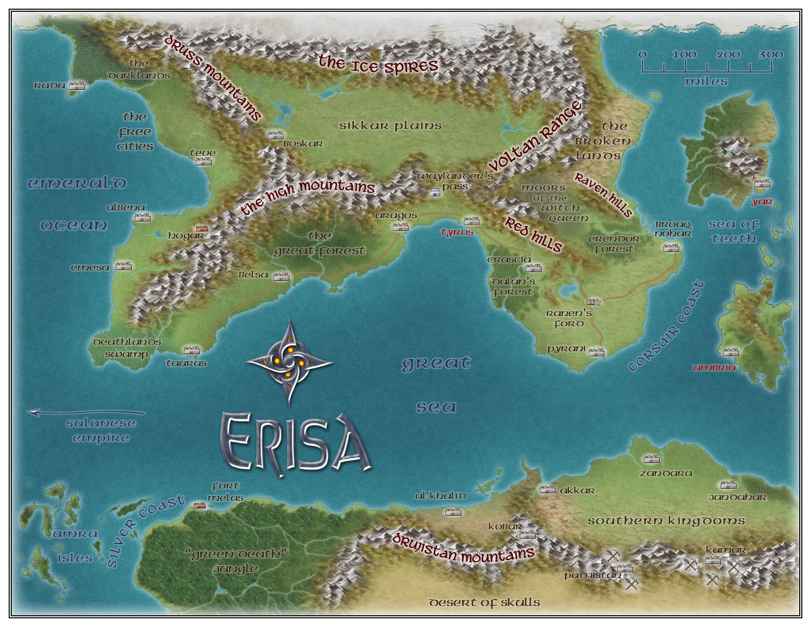 The Lair of the Evil DM: The Nations of Erisa