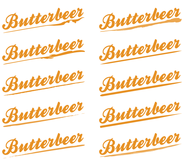 HJ02 Design Practice: Butterbeer: Typeface and colours