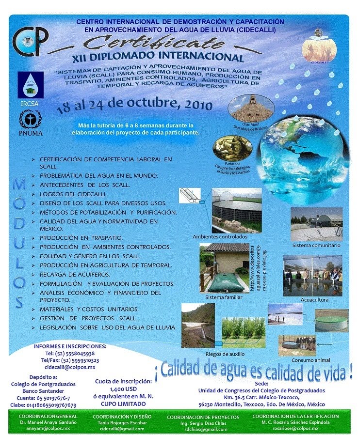 ASOCIACION ECOLOGISTA RIO MOCORETA: AGUA diplomado en aprovechamiento ...