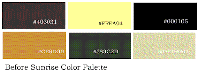 .: Before Sunset Color Palette