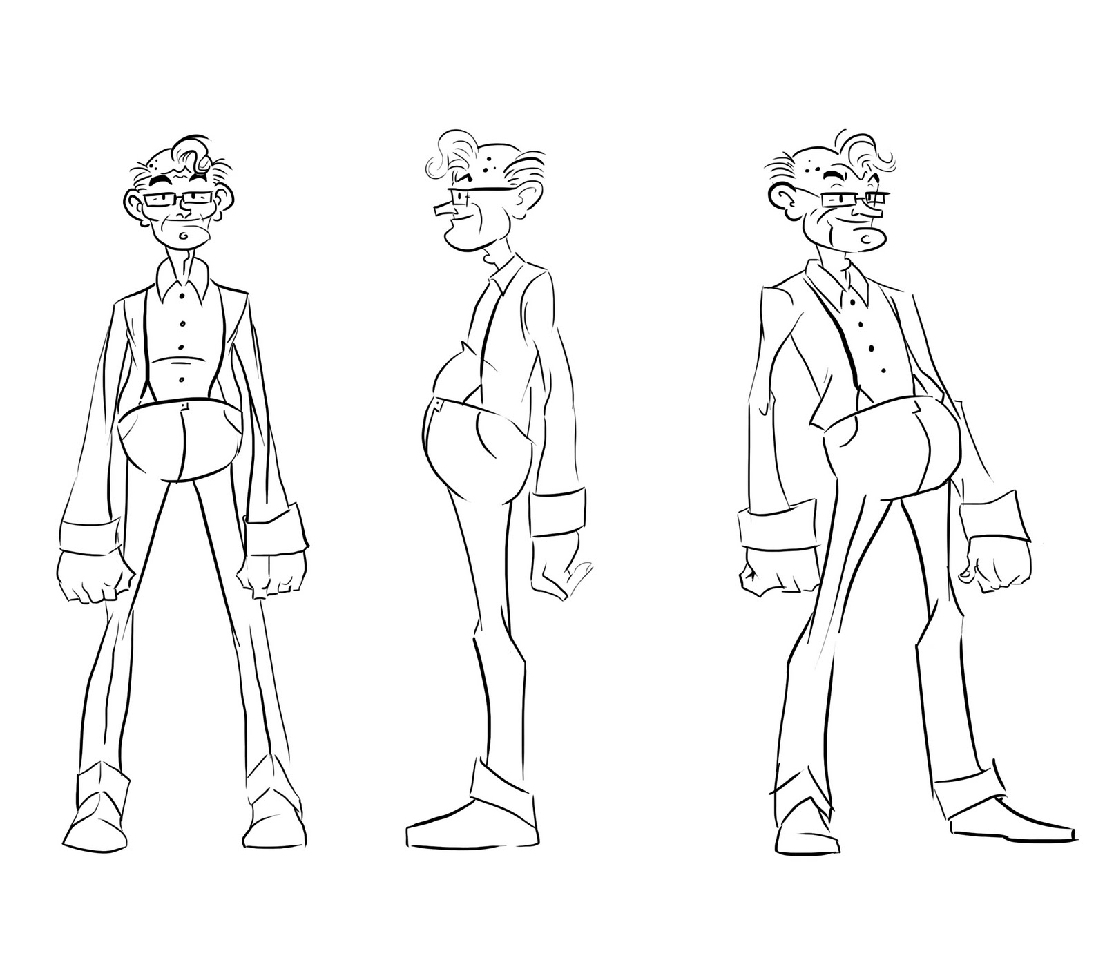 Kick asstley: character turn around