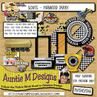 Auntie M Designs: Boy Scouts - Wood & Nails QP's, Pinewood Derby, Knots ...