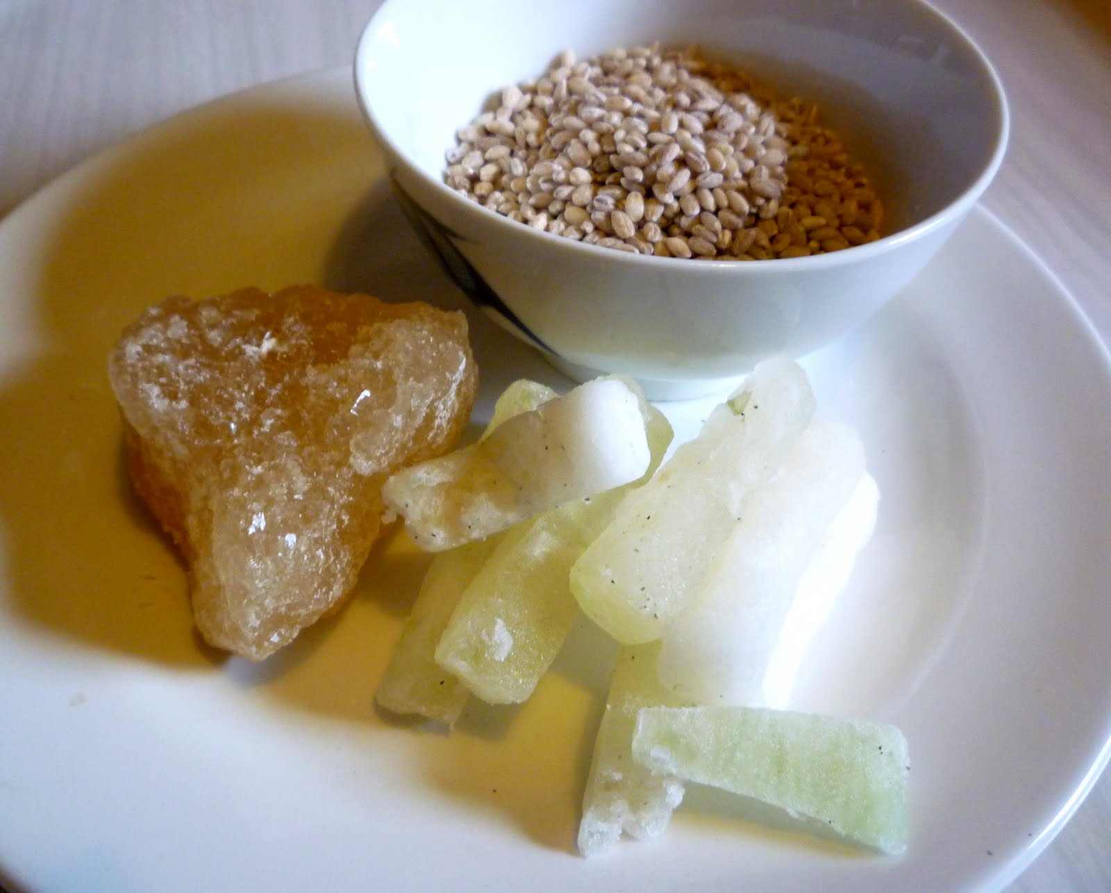 3 hungry tummies: Candied Winter Melon And Barley Drink 冬瓜糖薏米水