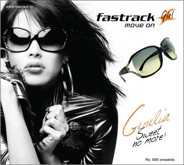 Sxx BLOG: Genelia D'Souza in FasTrack Sunglasses Ad - Photos