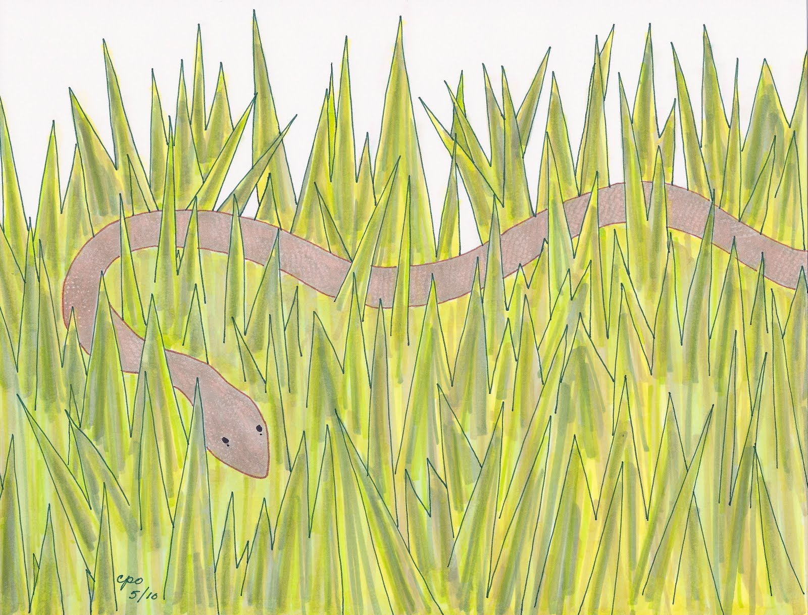 Mostly Markers: Slithering Snake