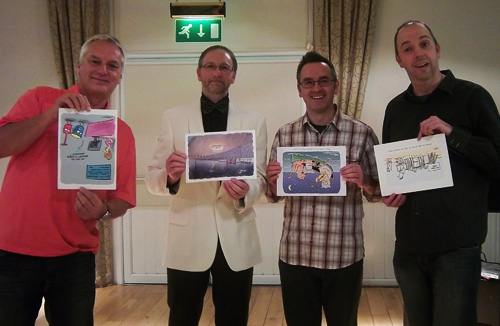 Royston Cartoons: A shopping joke and some crazy cartoonists