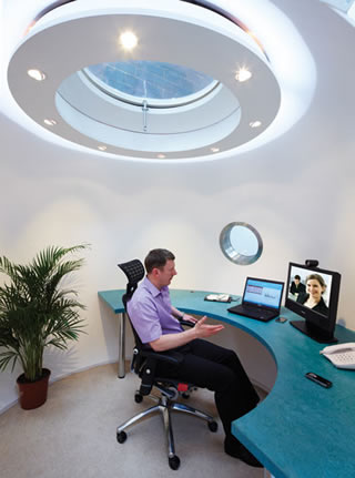 Shedworking: Archipod teams up with videoconferencing specialist