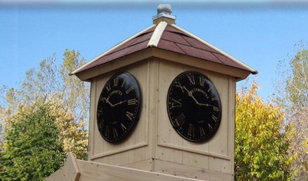 Shedworking: Garden office clock tower