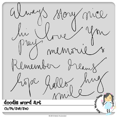 Doodle Word Art from Meta wulandari Designs | Miss Priss