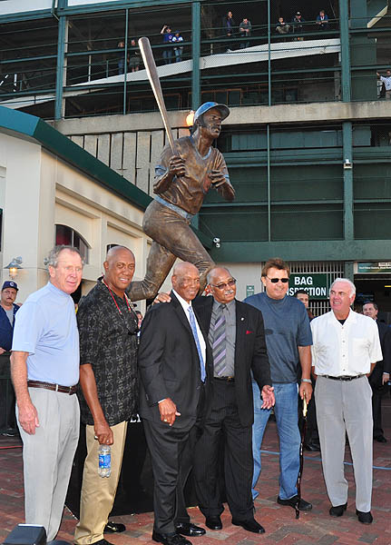 Chicago Cubs Photos: Ron Santo photos from Billy Williams statue ...
