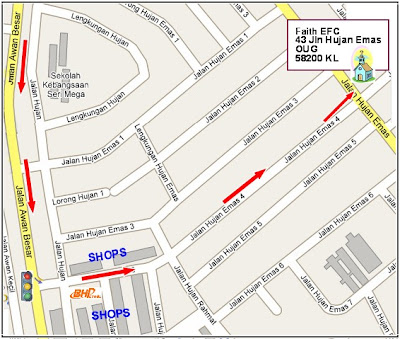 Faith Evangelical Free Church: Faith EFC location map