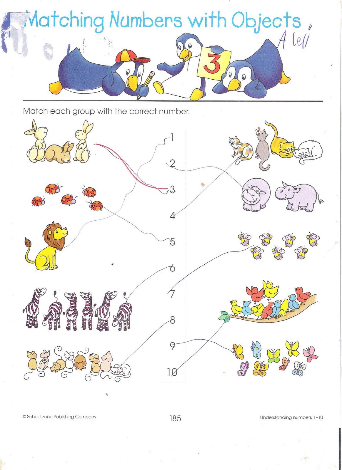 Cardo School: Completed Assignments: Math - Understanding Numbers 1-10