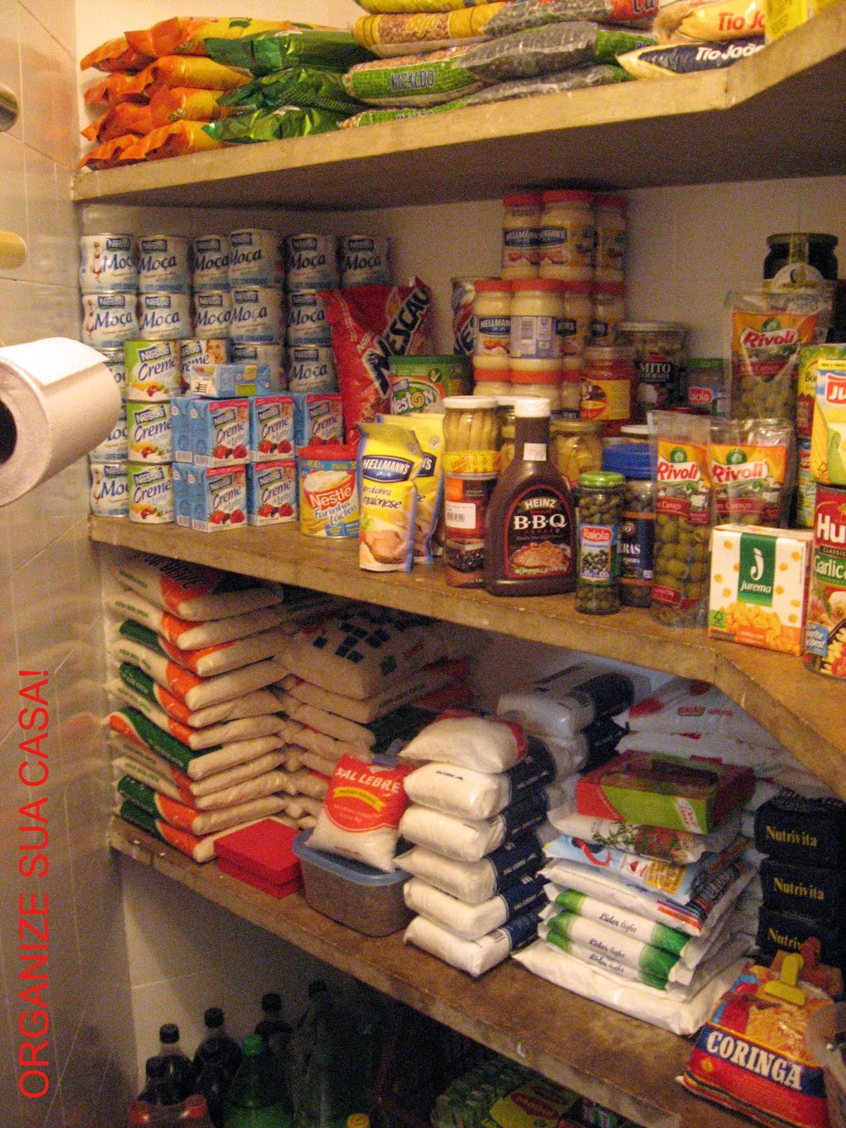 ORGANIZE SUA CASA!: Despensa organizada!