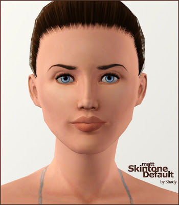 My Sims 3 Blog: Matt Default Replacement Skintone + Face Fix by -Shady-