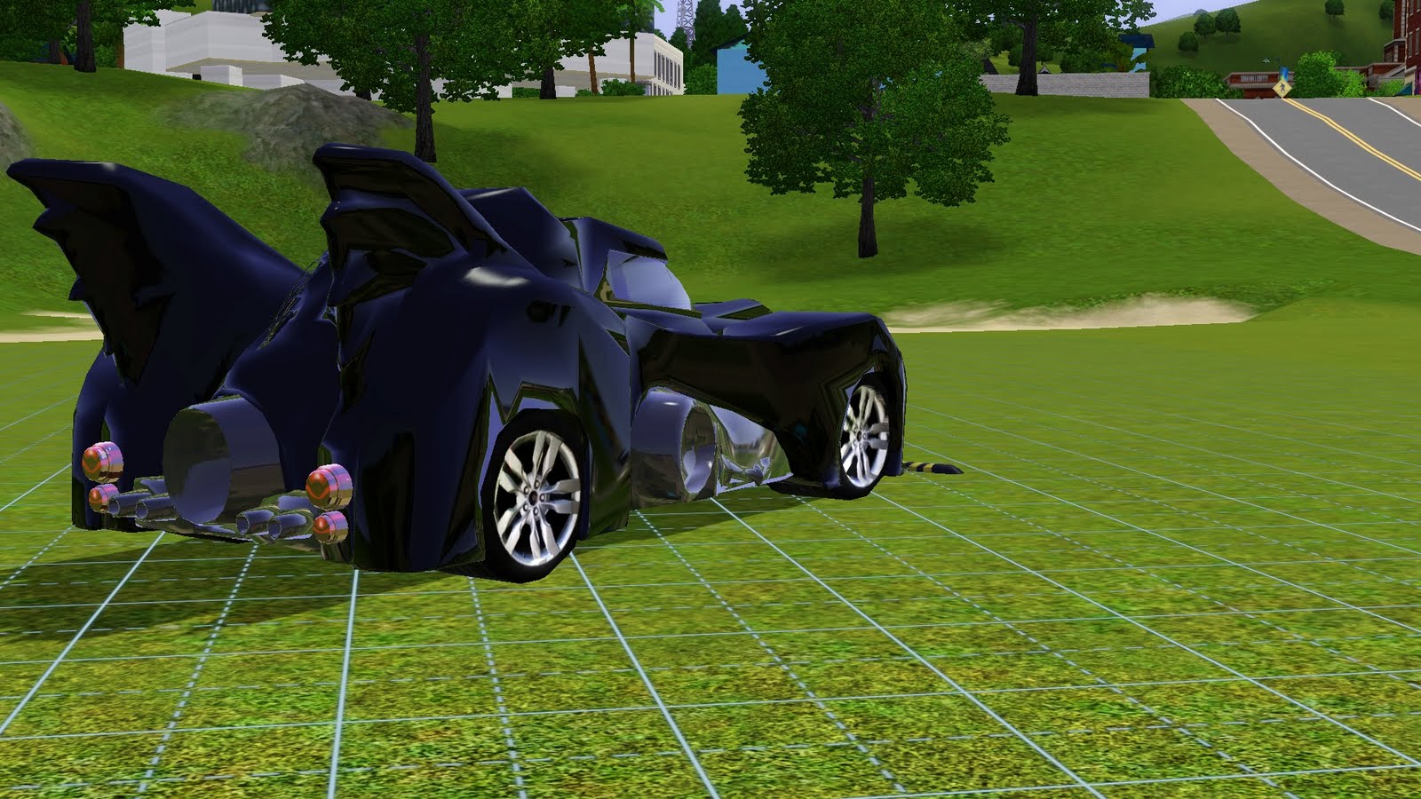 My Sims 3 Blog: 1989 Batmobile by xDarkShadowx
