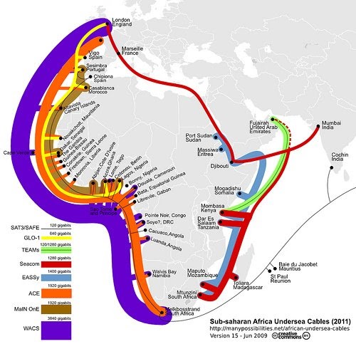Maximizing Progress: African Terabits ~ Undersea Cable Maps