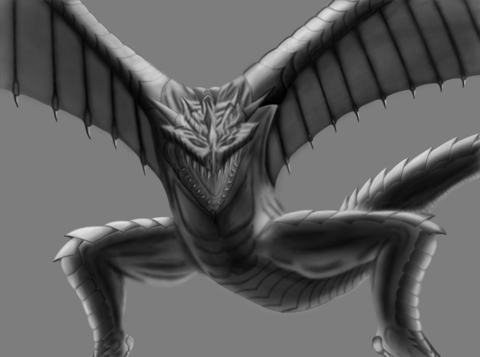 Nathan's Art: Dragon Shaded
