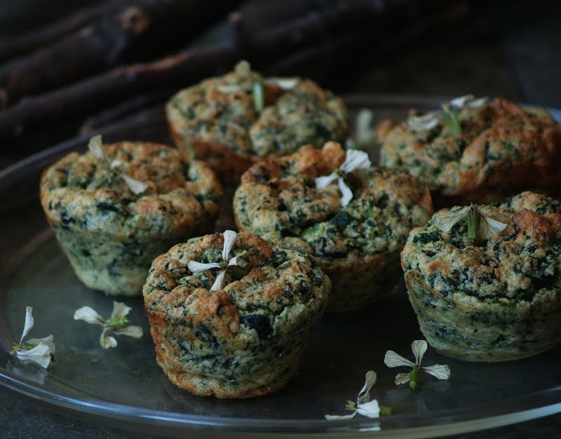Aubergine, Sweet & Green: Spinach Soufflés