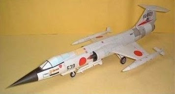 Fonte Papercraft: Lockheed F-104 Starfighter