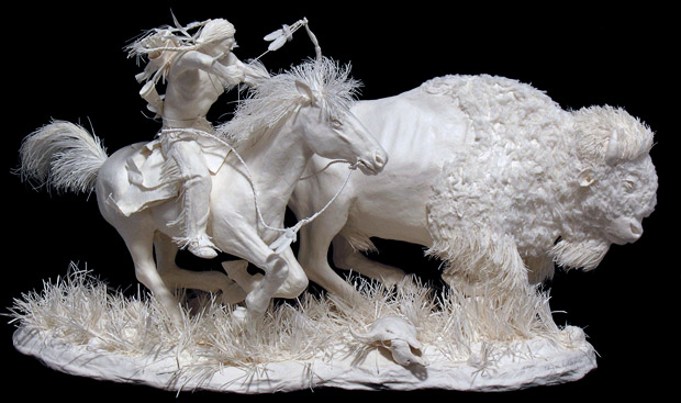 Amazing Native American Paper Sculptures Art ~ AMAZING-ARTS