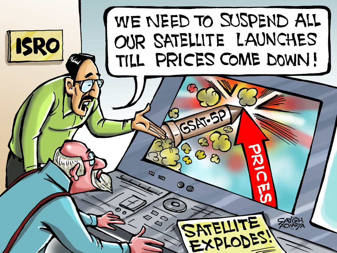 World of an Indian cartoonist!: The real reason behind ISRO's satellite ...