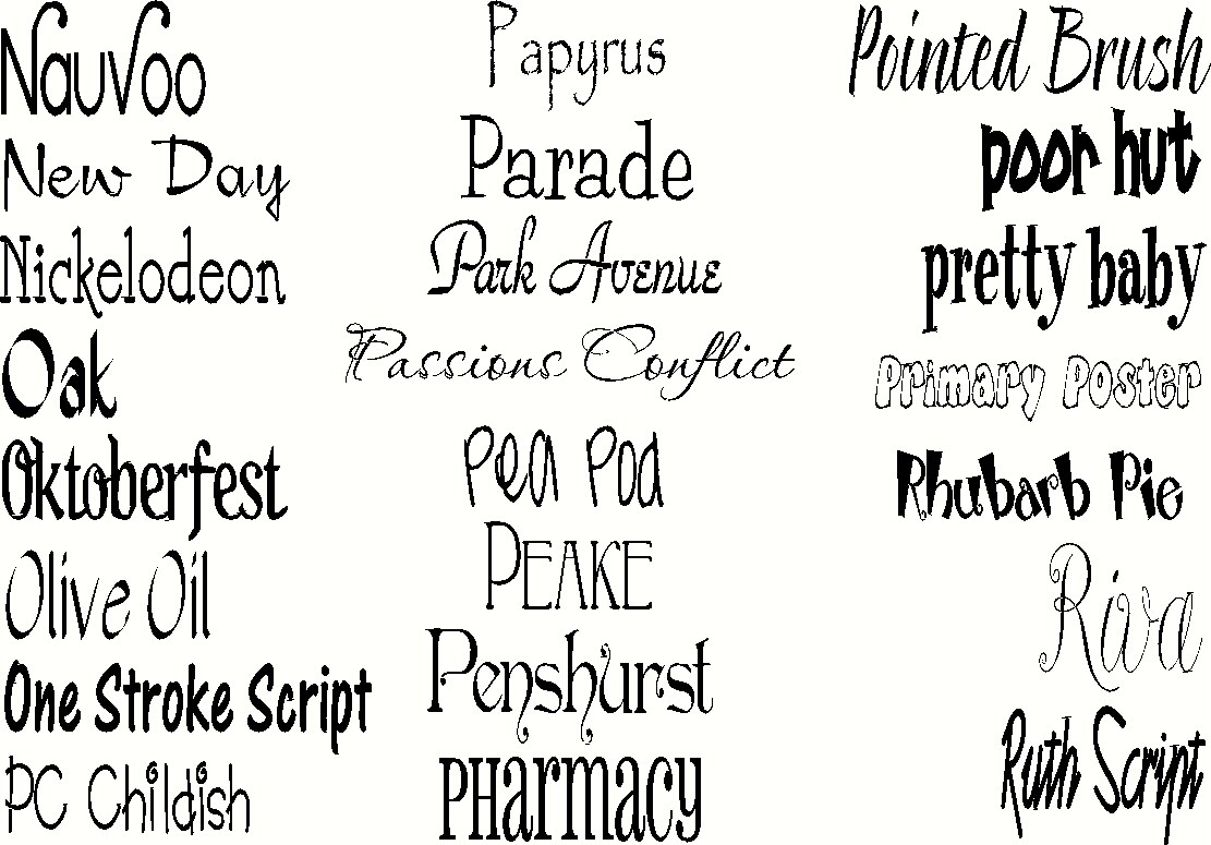 the vinyl voice: fonts a to z!