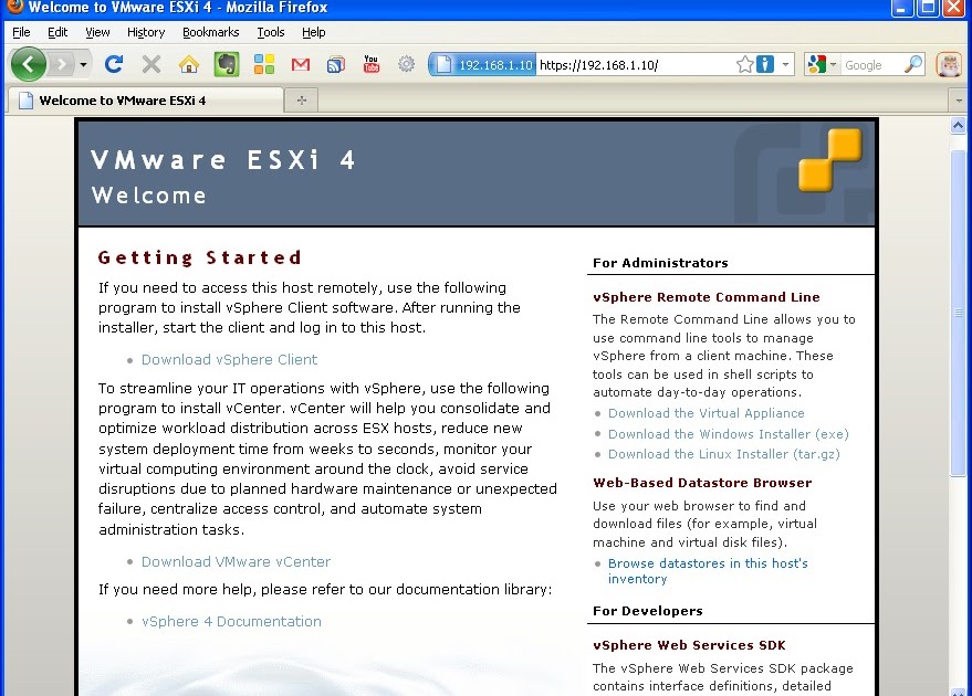 How do i manage two physical server using vmware esxi 5 - lasemhost