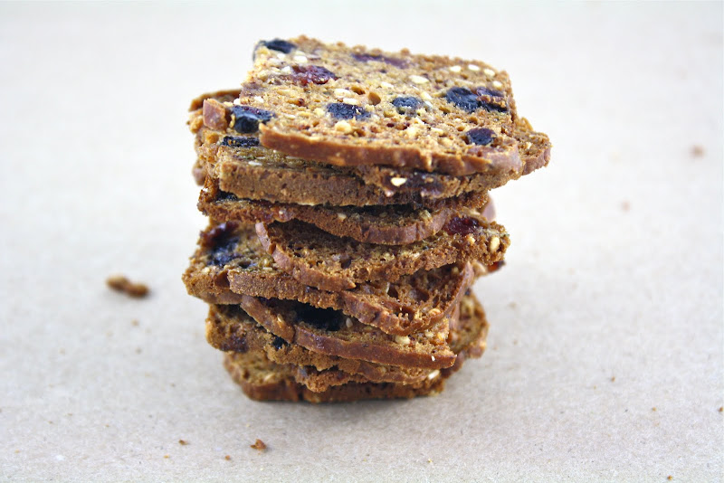 Rosemary Raisin Pecan Crisps