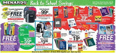 Menards: Back to School Deals - Mommies with Cents