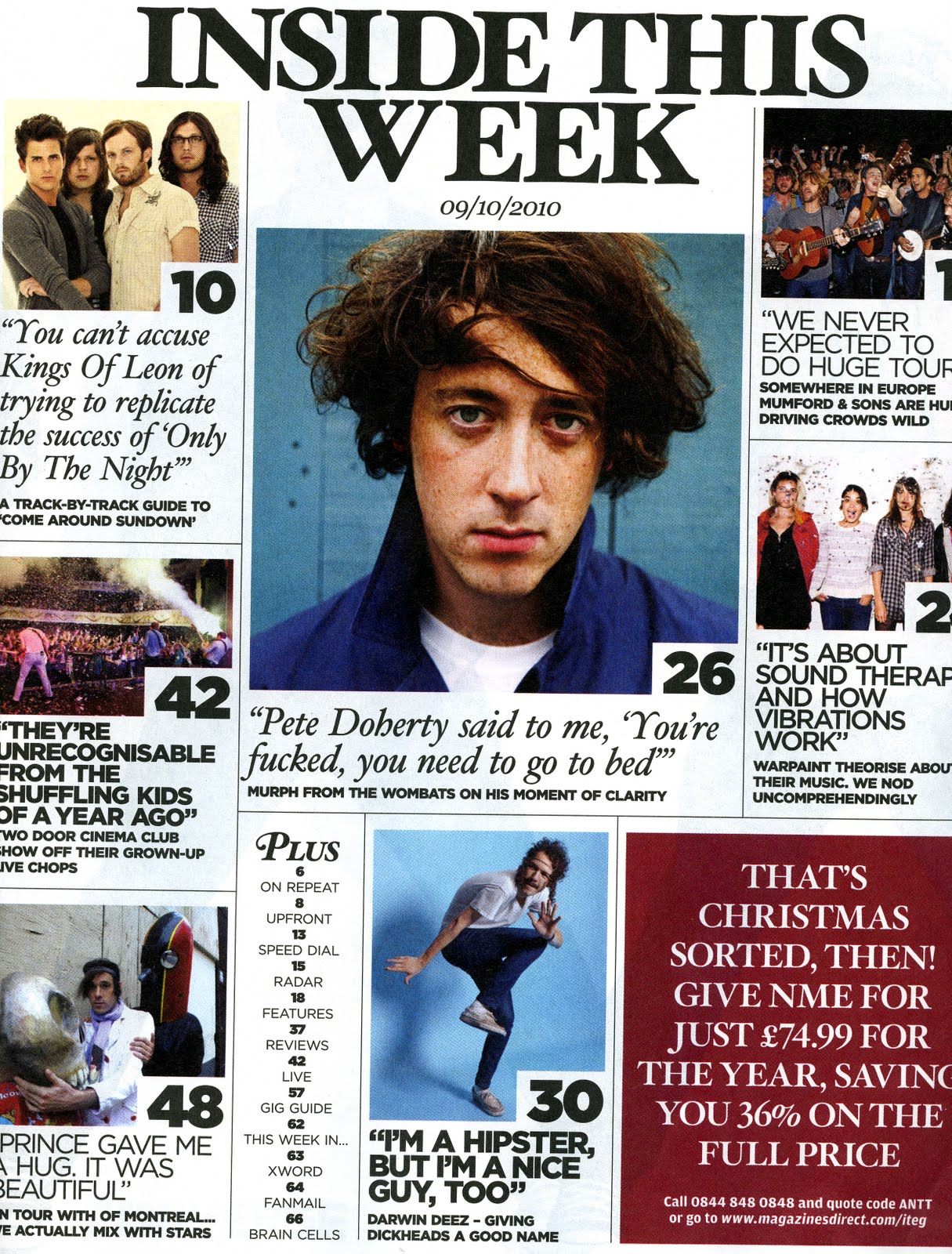 Emma Jolly's AS Media blog: NME Contents Page Analysis