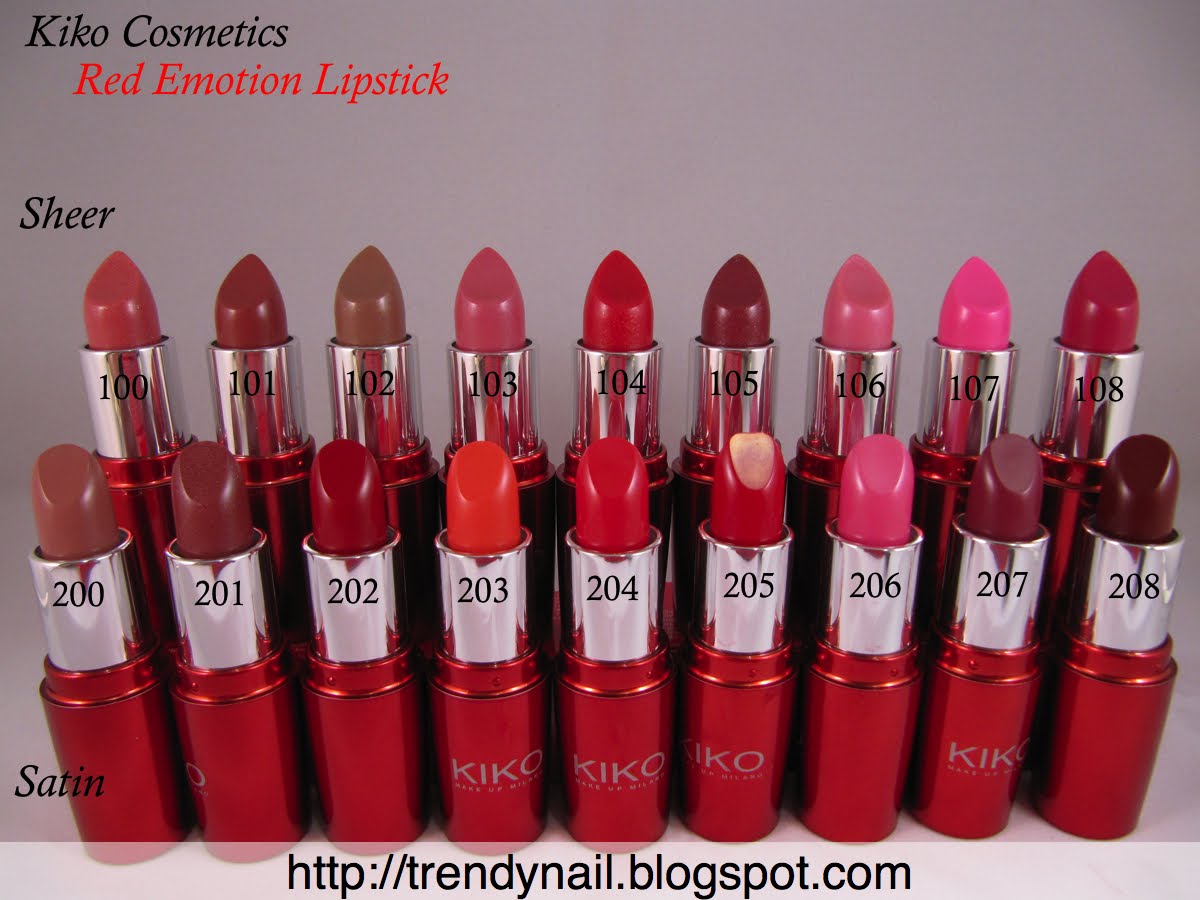 Kiko: Red Emotion Lipstick recensione e swatch intera collezione | Buzz ...