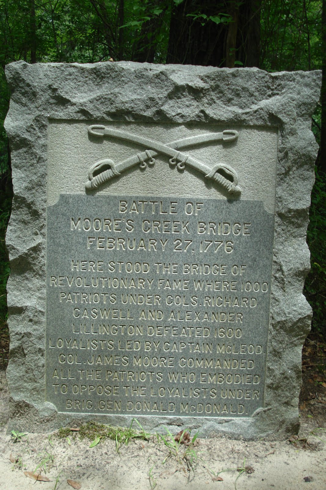 Swamp Fox Brigade: Battle of Moore's Creek Bridge site visit