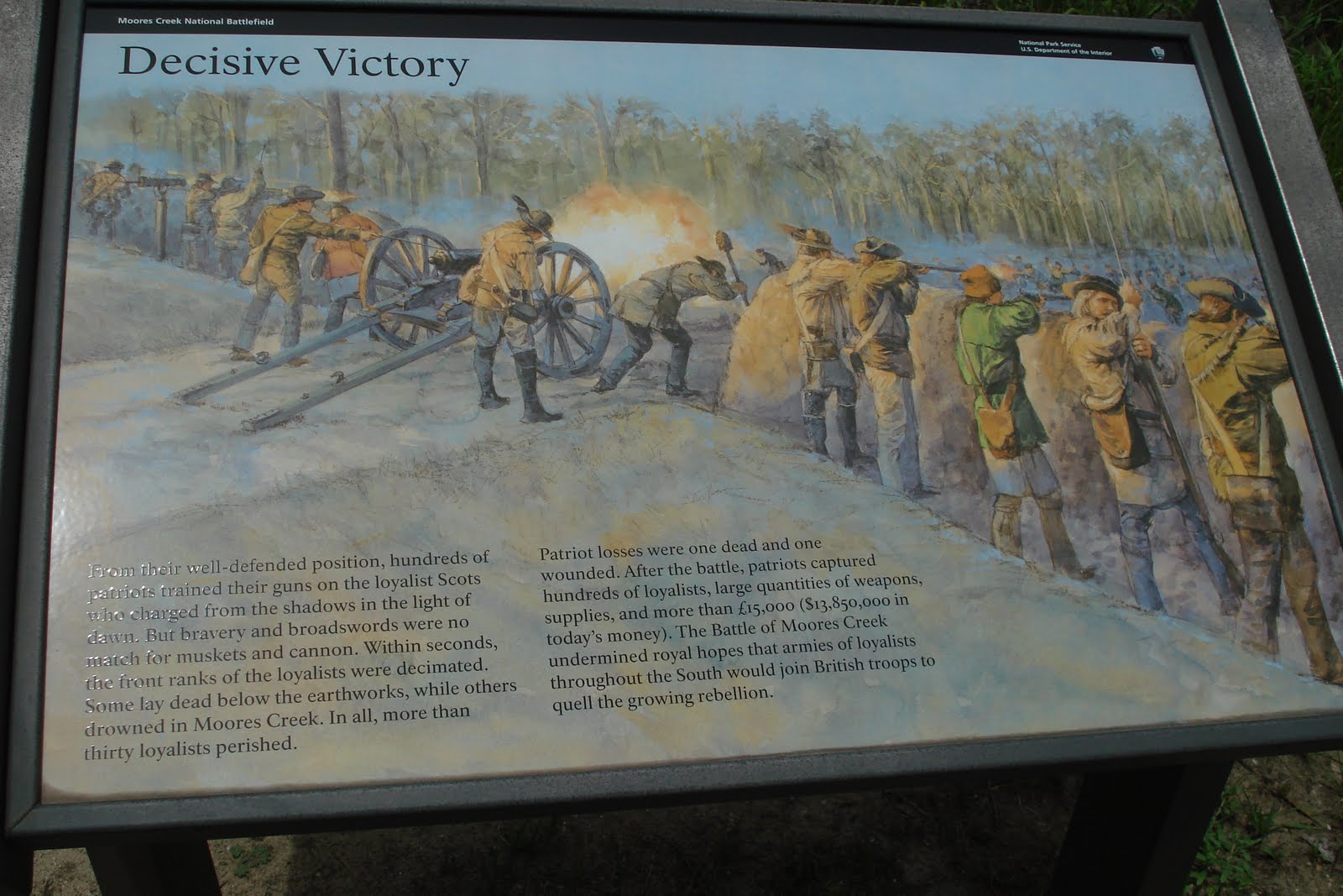 Swamp Fox Brigade: Battle of Moore's Creek Bridge site visit