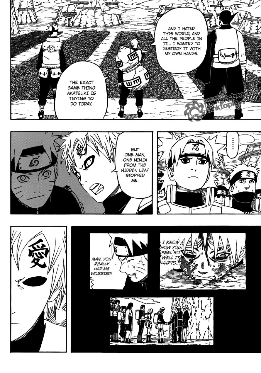 Naruto Manga 516 English Gaara s Speech ~ Blog in mantence