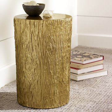 It's (K)not Wood: gold tree stump table