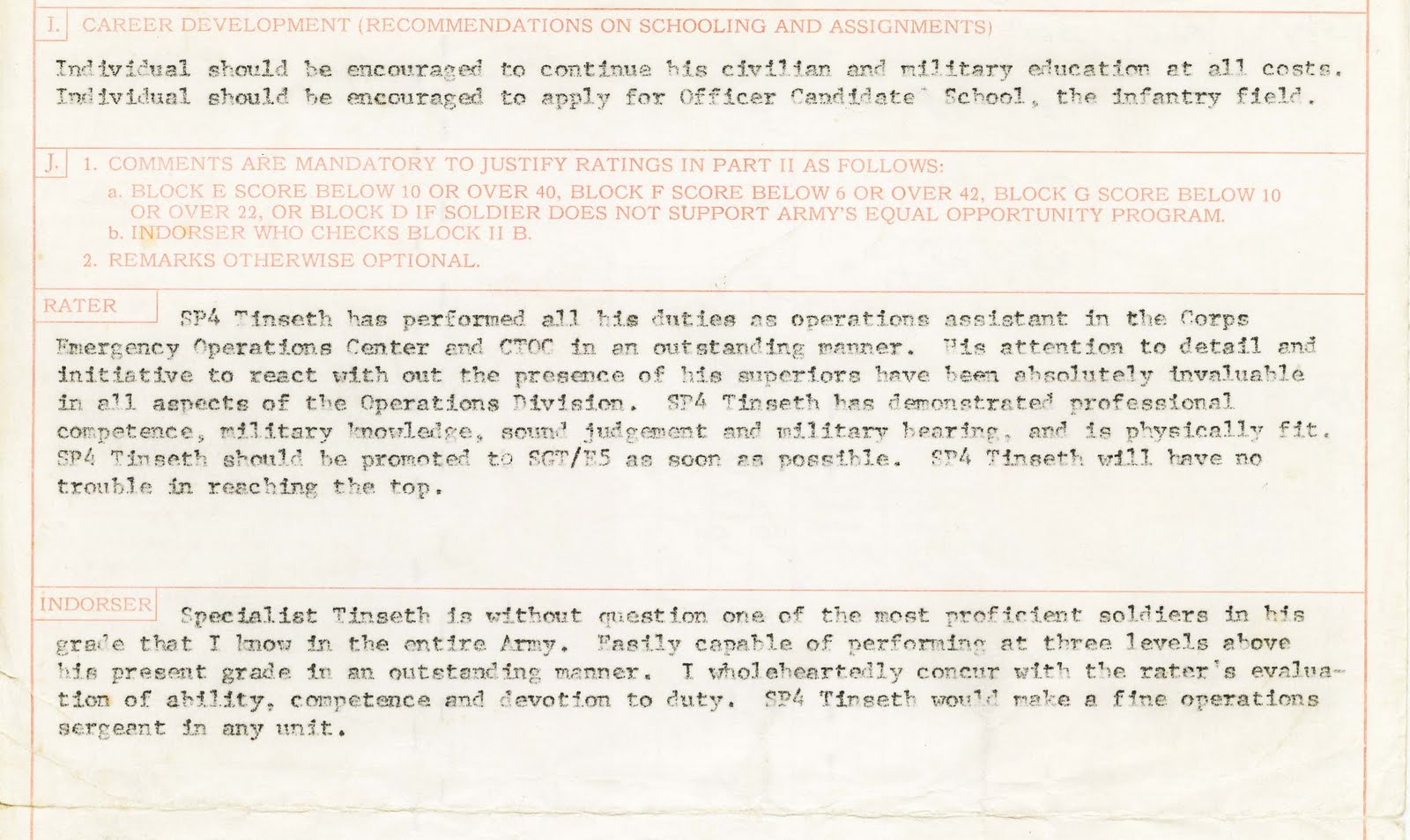 The Trad: Army Evaluation Report