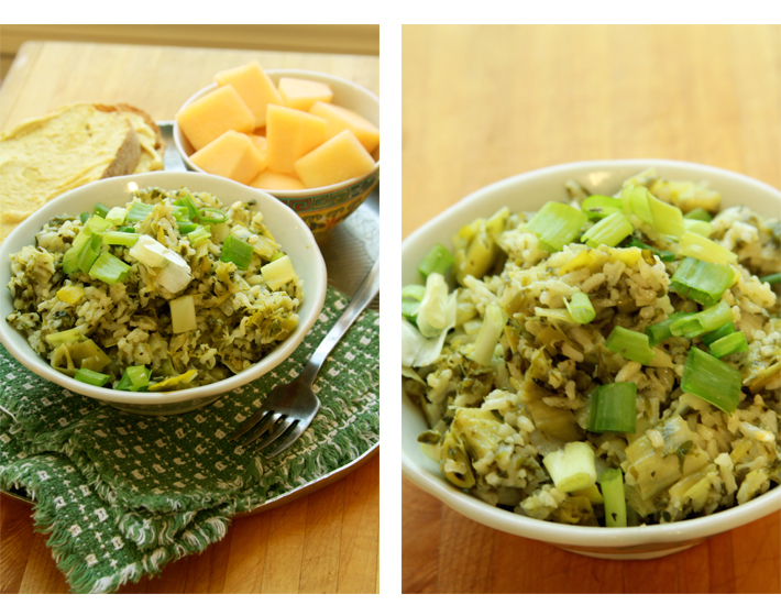 a billion tastes and tunes: green rice! rice cooked with an abundance ...