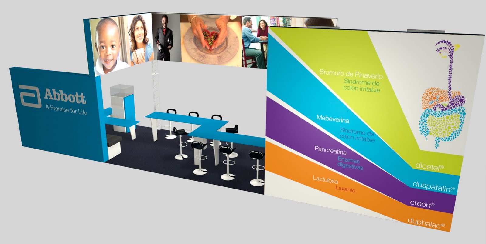 speakers DESIGNQUITO: stand abbott gastro