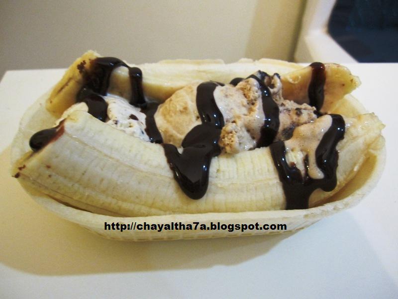 شاي الضحى: Banana Split Cone