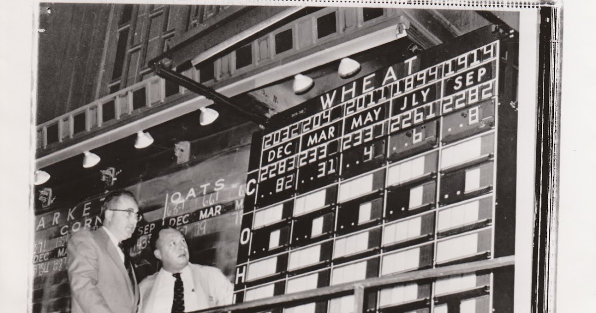 Trading Pit Blog: First electronic quotation board at CBOT and a little ...
