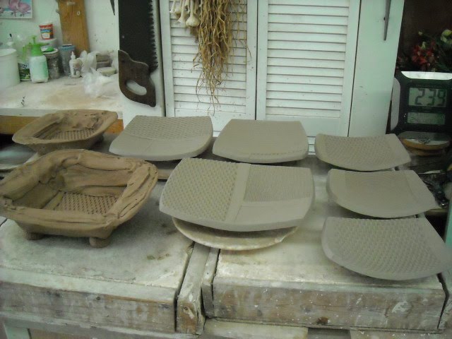 Lookout Mountain Pottery: slab platters
