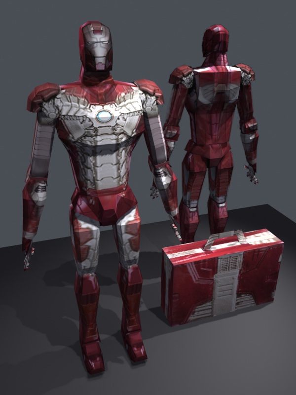 RGatt Personal Work and Tests: IRONMAN 2 PAPERCRAFT - MARK V