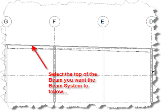 All About Revit: Sloped Beams: How to Specify Workplanes for Beam Systems