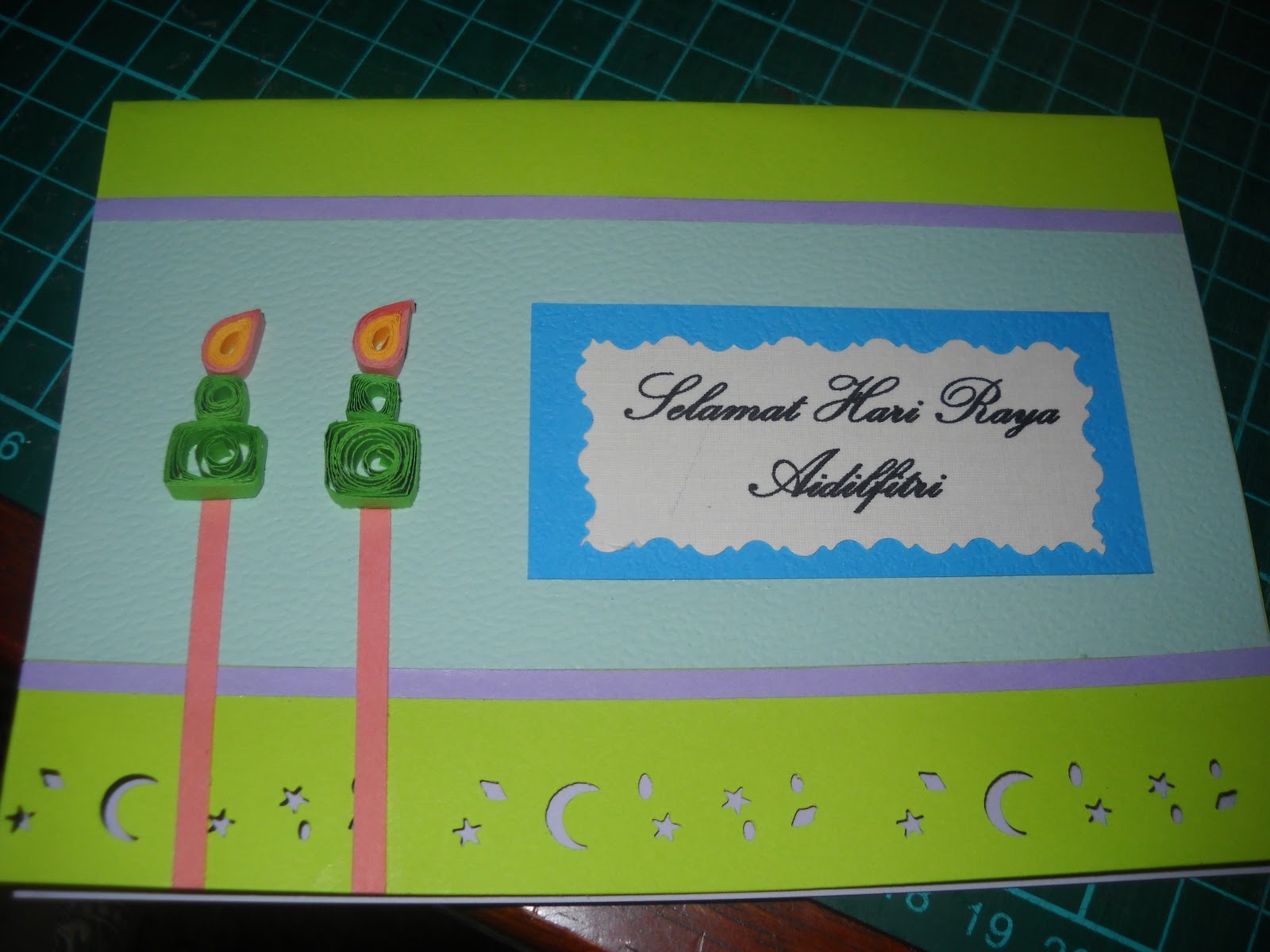 Lovelyrose: Kad Raya bunga,ketupat dan pelita...