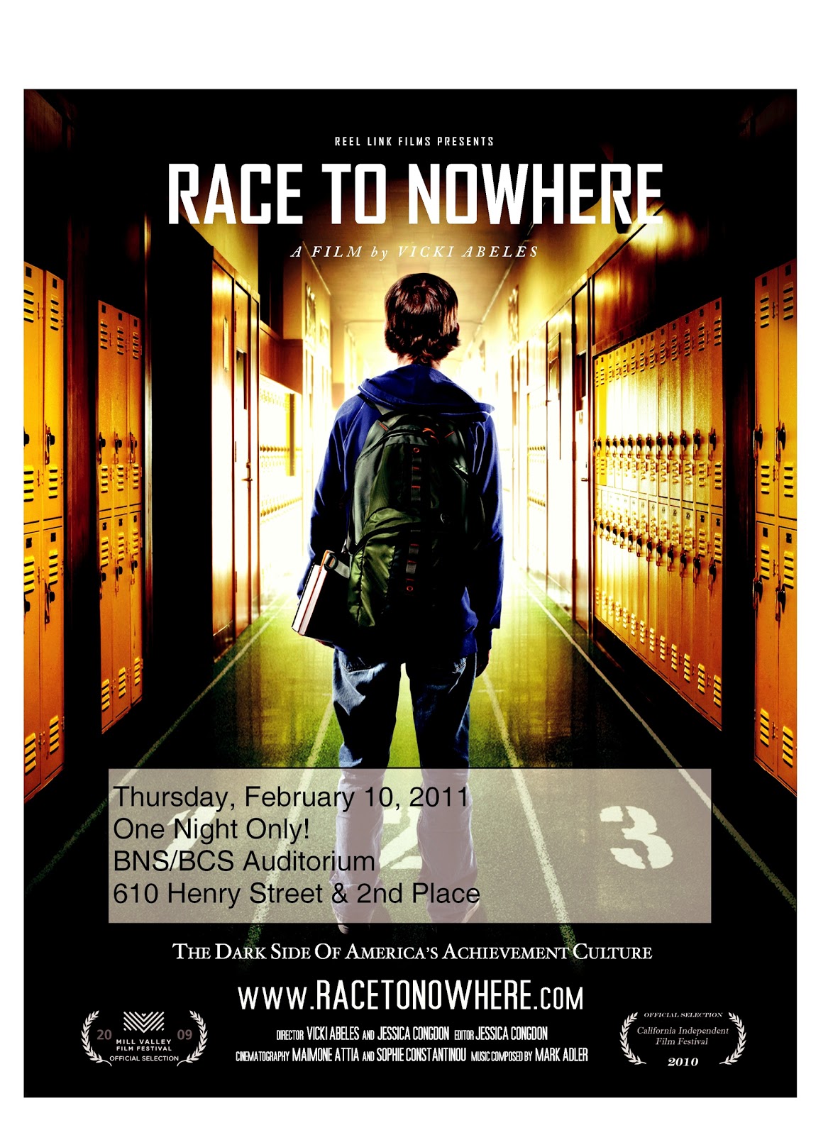 Parents of NY Teens: Race to Nowhere Screening