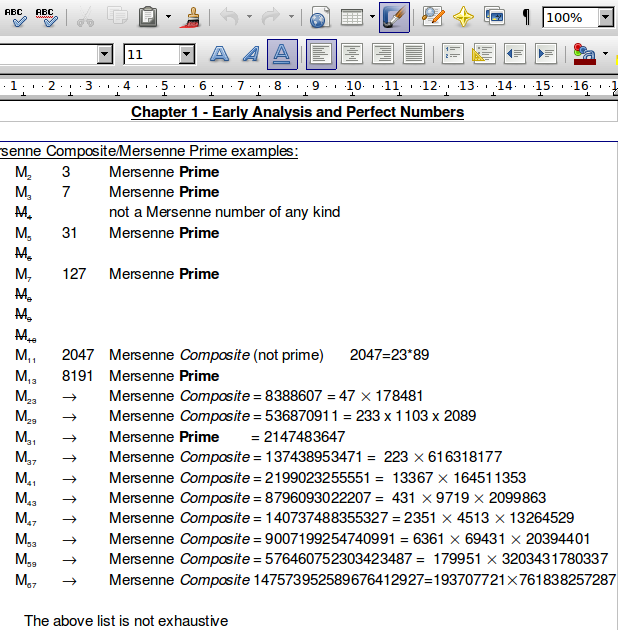 Gnumbers: Mersenne Numbers - short sage example