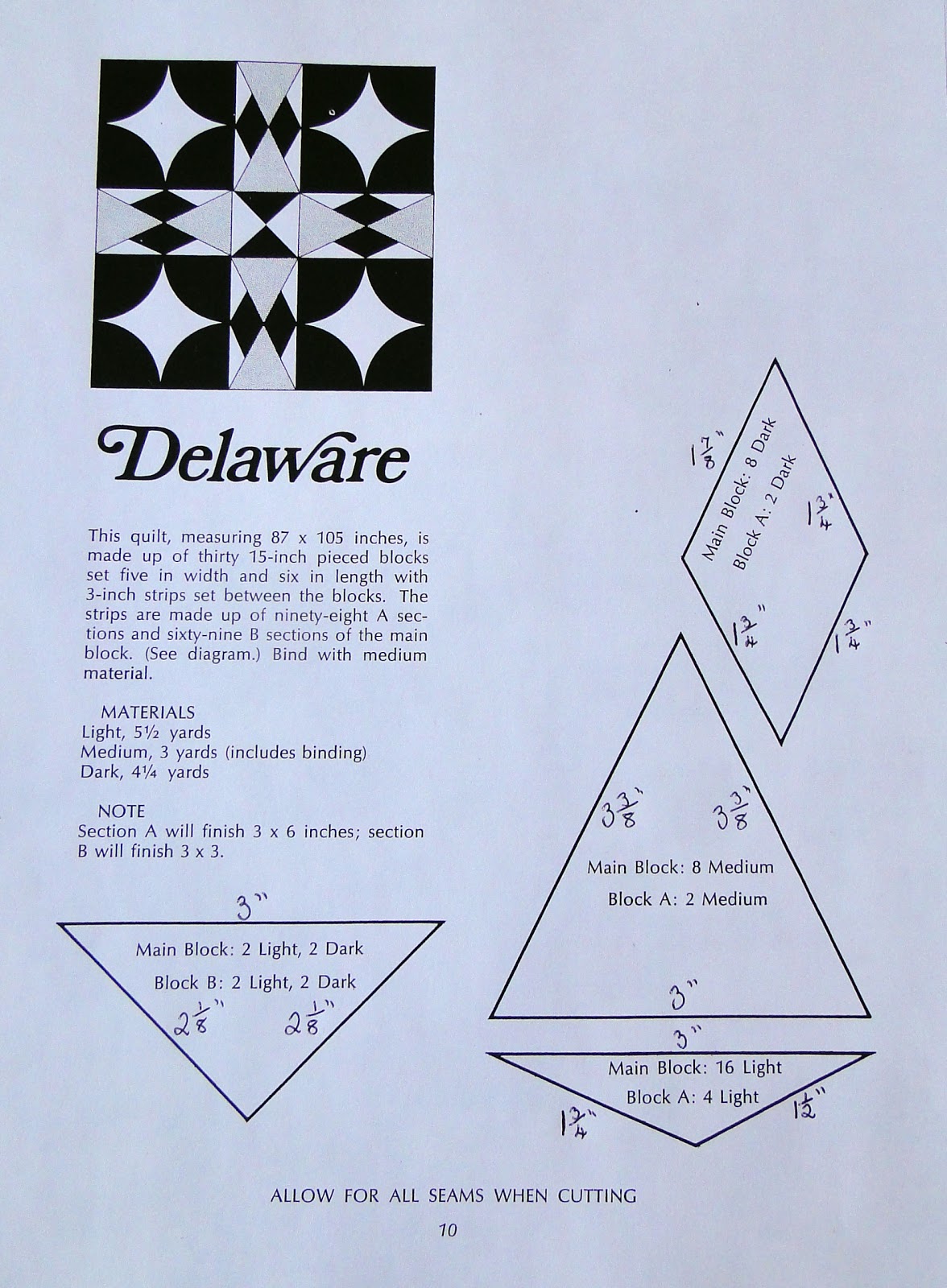 A Little Bit of British from Across The Pond: #8 Delaware Quilt Square