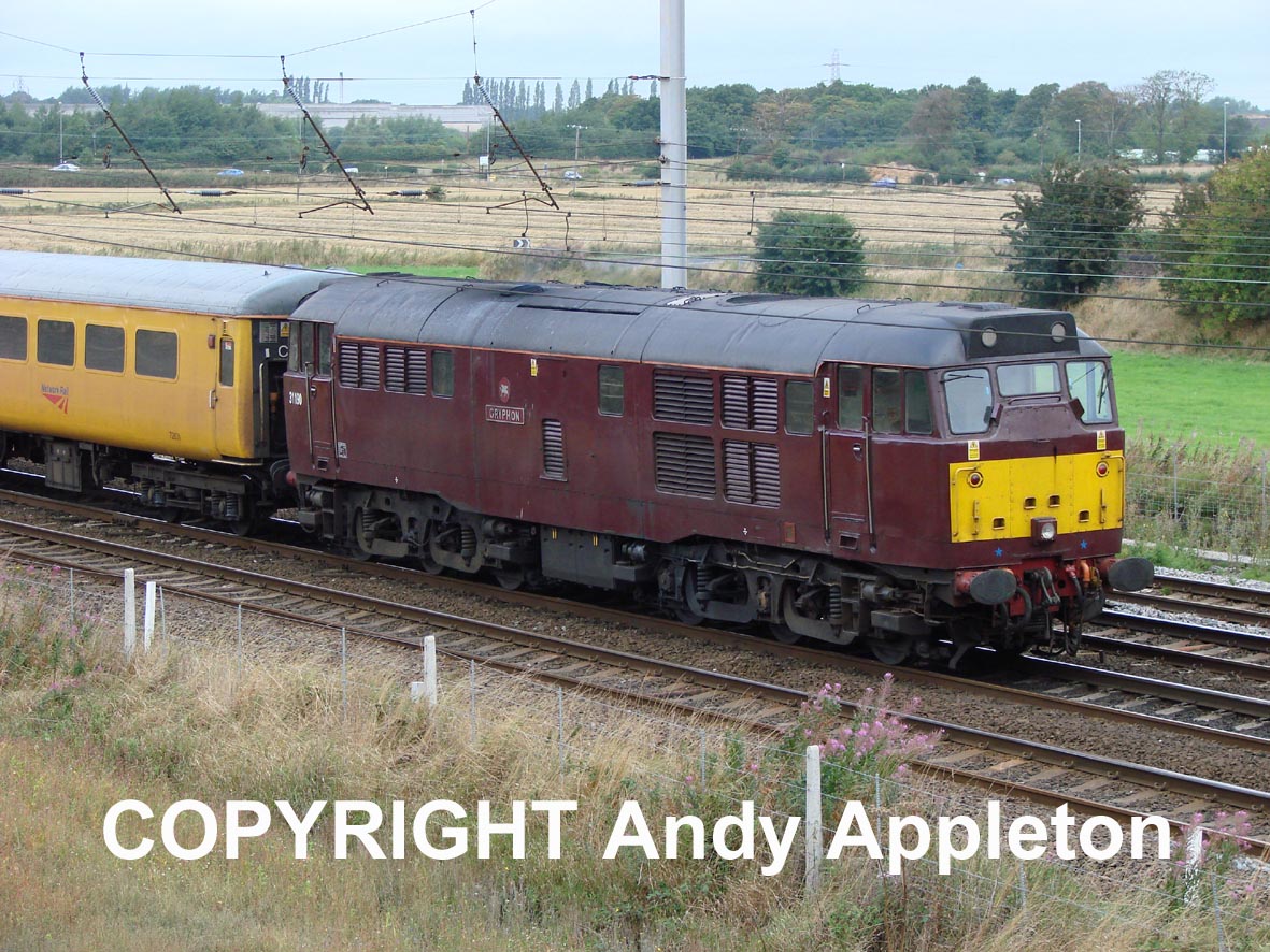 ALONG WINWICK LINES: A Class 31 and two Class 92s